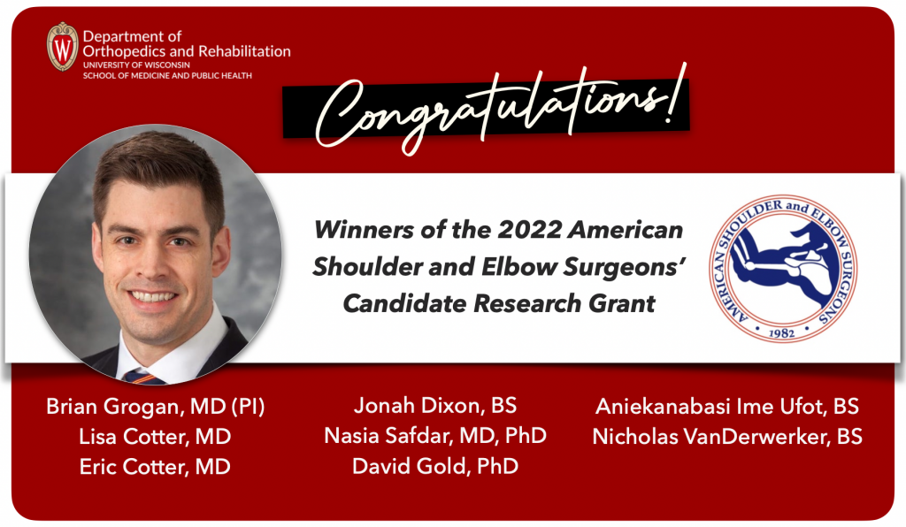 Dr. Brian Grogan, Dr. Eric Cotter, and their Team Win Candidate ...