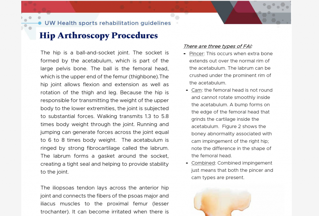 Hip Preservation Resources – Department of Orthopedics and Rehabilitation