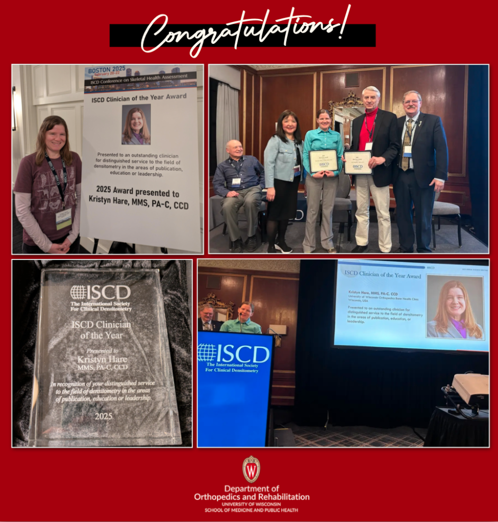 Kristyn Hare, PA, receives ISCD Clinician of the Year Award ...
